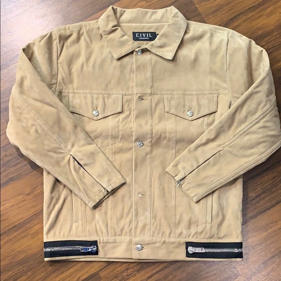 Civil Regime | Jackets & Coats | Civil Regime Suede Short Body Jacket ...